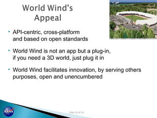 NASA WorldWind Open Source Summit | PPT | Cloud Computing | Internet