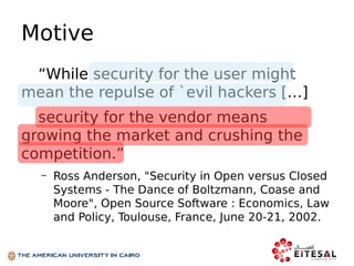 Open Source Systems & Security - EiTESAL Digital Transformation "Role ...