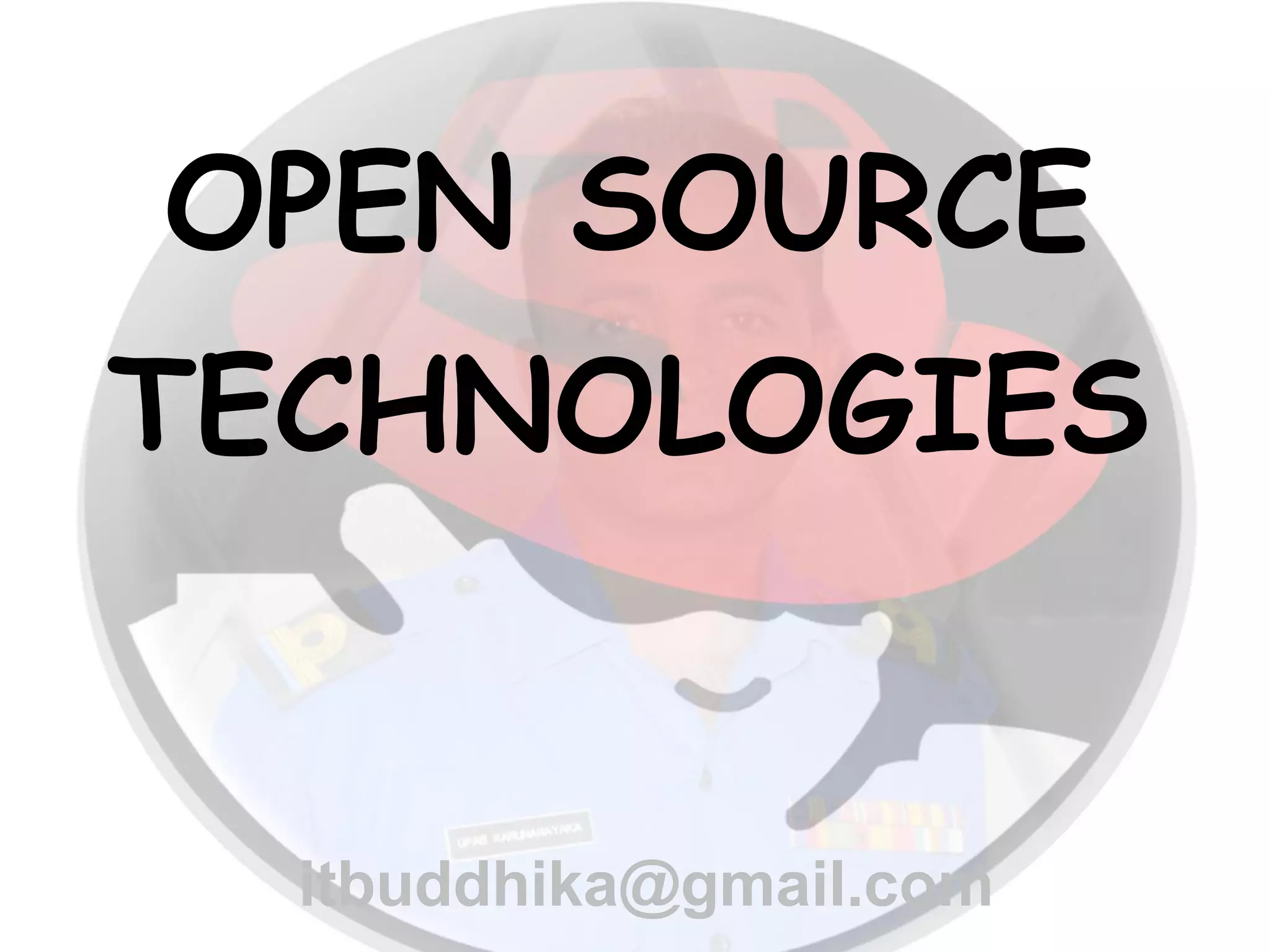 Opensource technologies | PPT