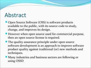 Open source technology software | PPT