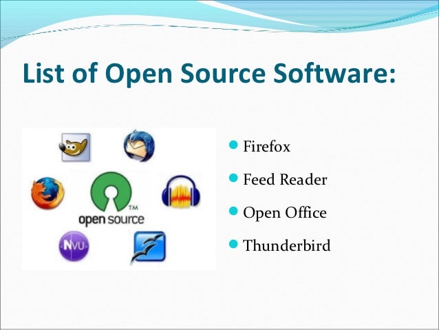 Open source technology software