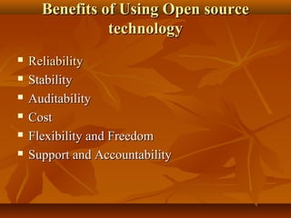 Open source technology | PPT