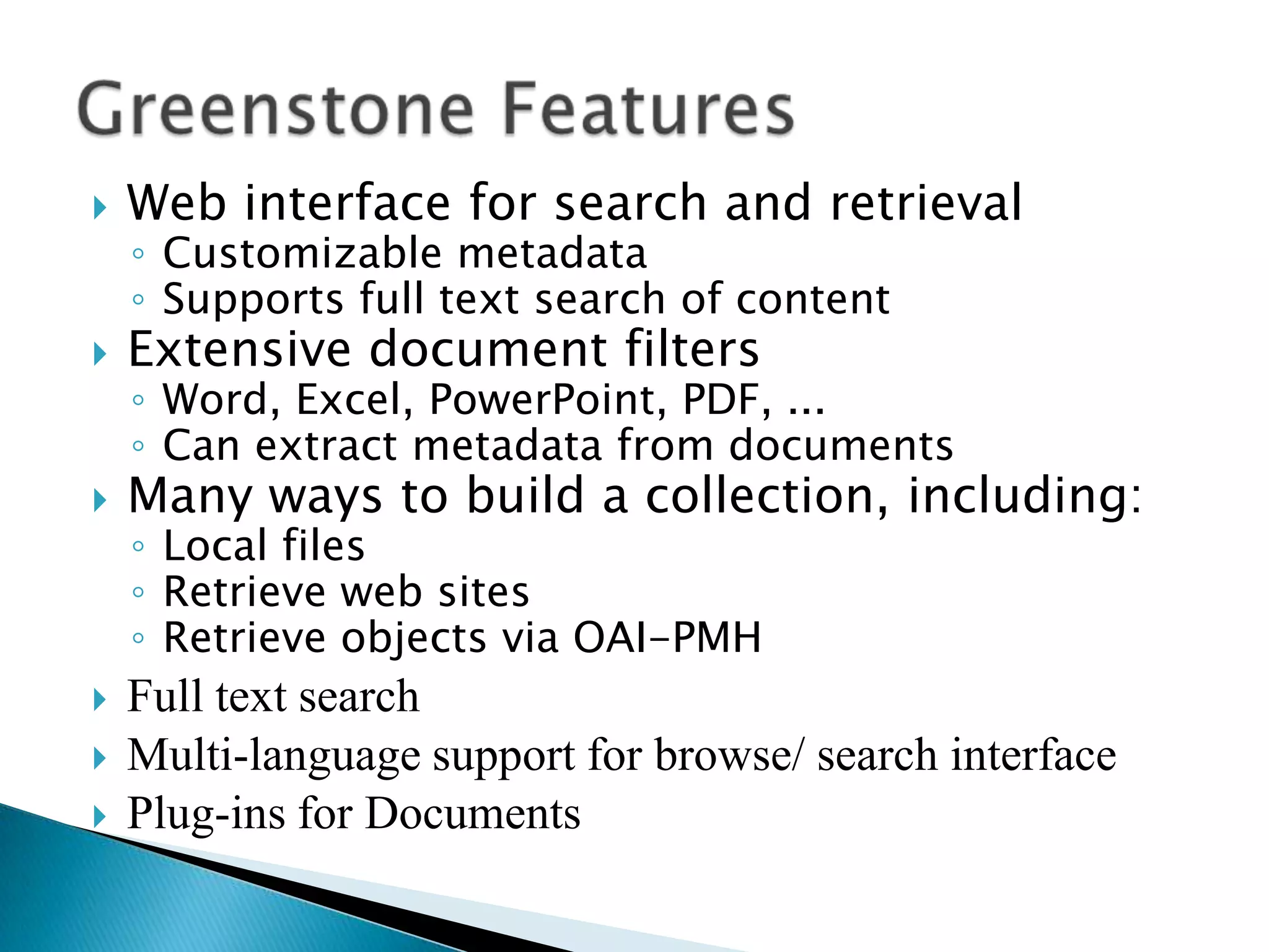 Open source tools developing digital libraries | PPT