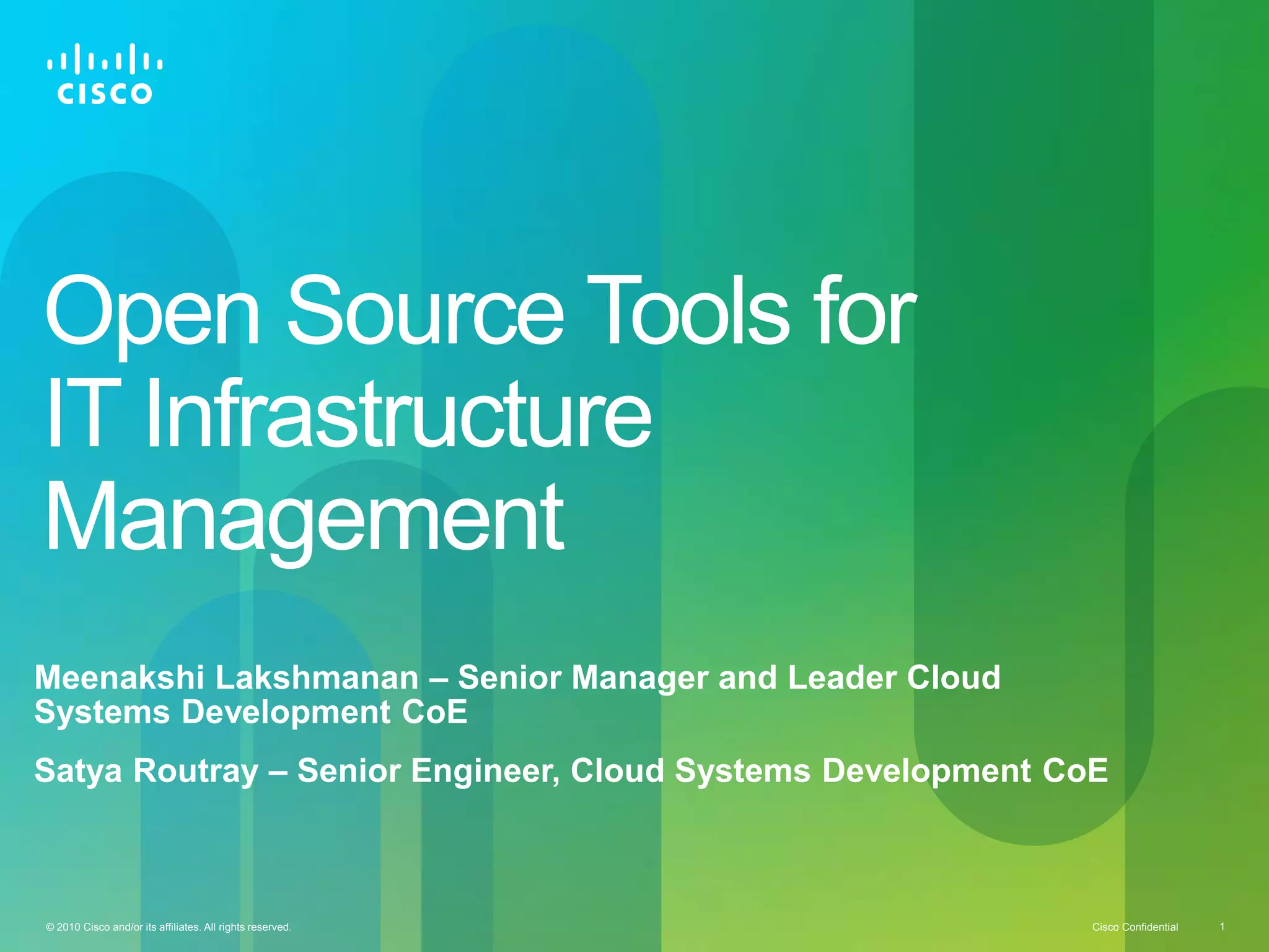 Opensource tools for OpenStack IAAS | PPT