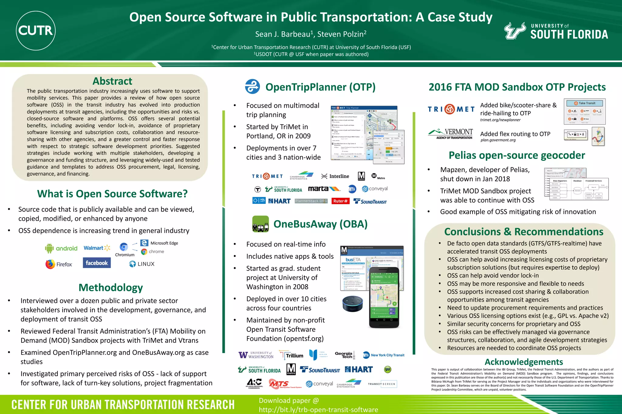 Open Source Software in Public Transportation: A Case Study - TRB ...