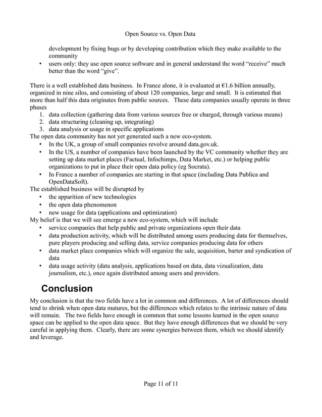 Open source vs. open data | PDF | Programming Languages | Computing