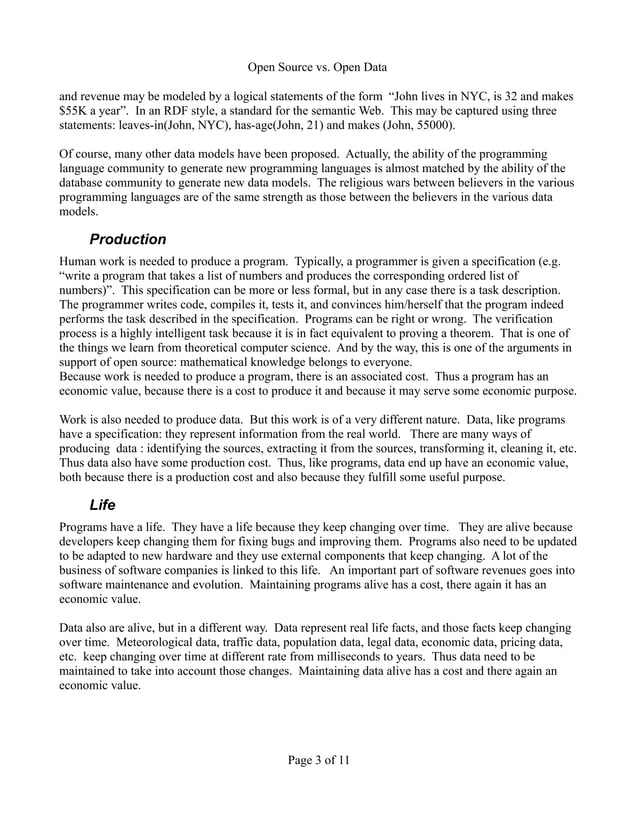 Open source vs. open data | PDF | Programming Languages | Computing