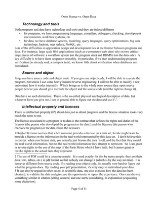 Open source vs. open data | PDF