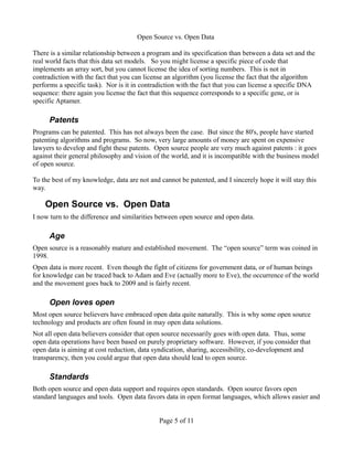 Open source vs. open data | PDF