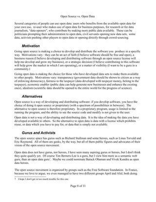 Open source vs. open data | PDF