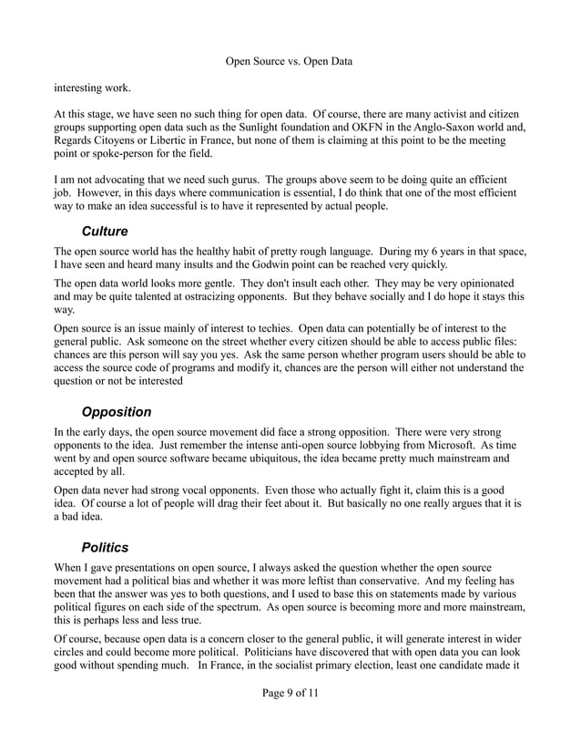 Open source vs. open data | PDF | Programming Languages | Computing