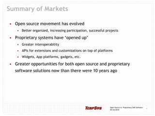 Open Source Vs Proprietary Software | PPTX