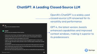 Open Source vs Closed Source LLMs. Pros and Cons | PPTX