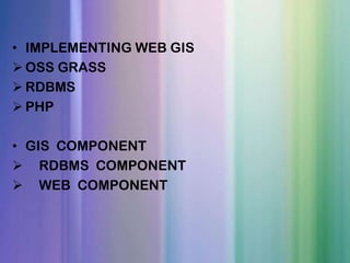 Open source web GIS | PPTX
