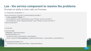 Open source aura framework: How to call server-side efficiently? | PPT