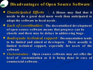 Open sourse library management solutions | PPT