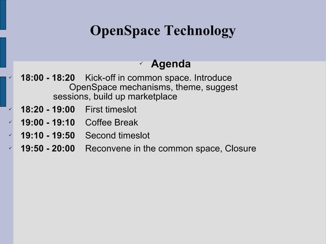 Open Space Technology | PPT
