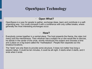 Open Space Technology | PPT