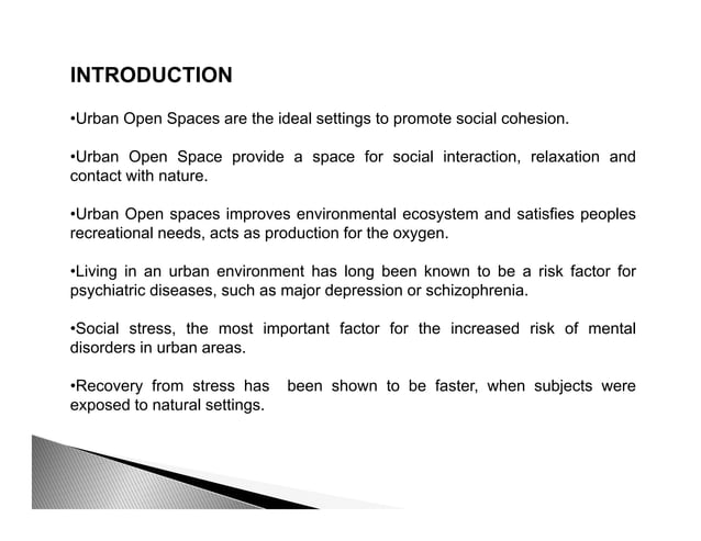 Urban Open spaces | PPT