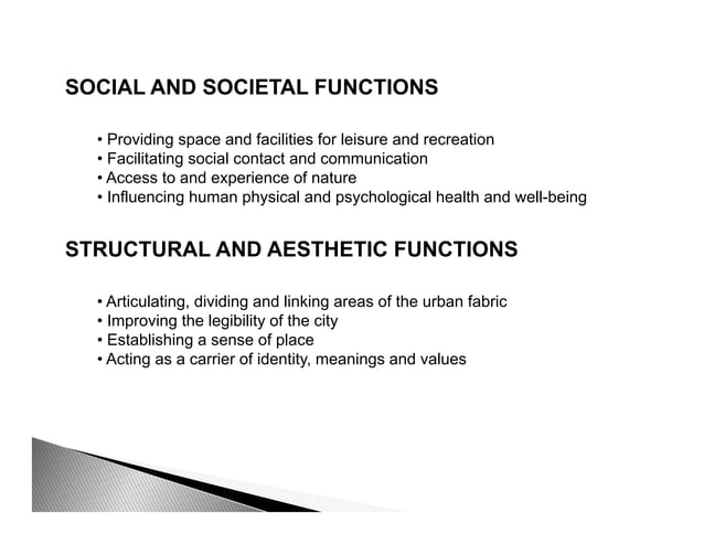 Urban Open spaces | PPT