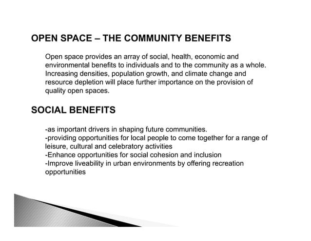 Urban Open spaces | PPT