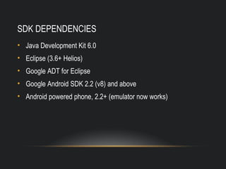 ArcGIS Runtime For Android | PPT | Operating Systems | Computer Software and Applications