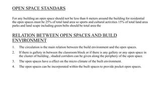 Recreation Spaces, Open Spaces and student residences Literature Study ...