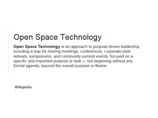 Open space technology in healthcare: Try it! | PPTX