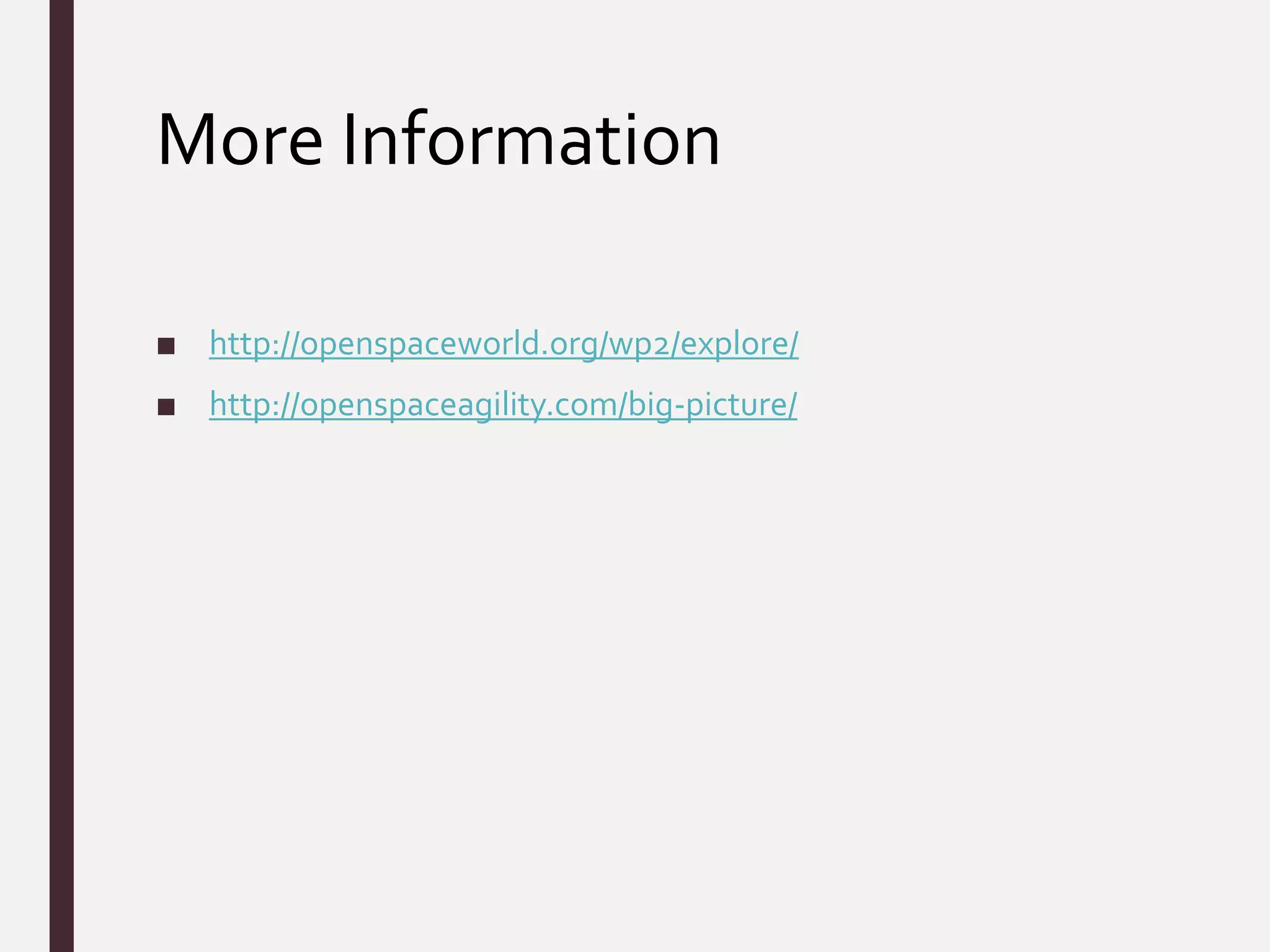 Open Space Technology - WWIT 2018 | PPT