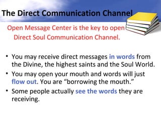 Open spiritual channels | PPT