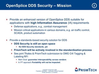Open splice dds security | PDF