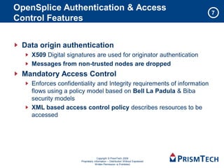 Open splice dds security | PDF