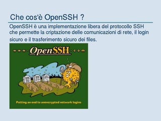 Openssh: comunicare in sicurezza | PDF | Computer Networking | Computing