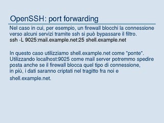 Openssh: comunicare in sicurezza | PPT