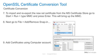 SSL Certificate Conversion with OpenSSL | PPT