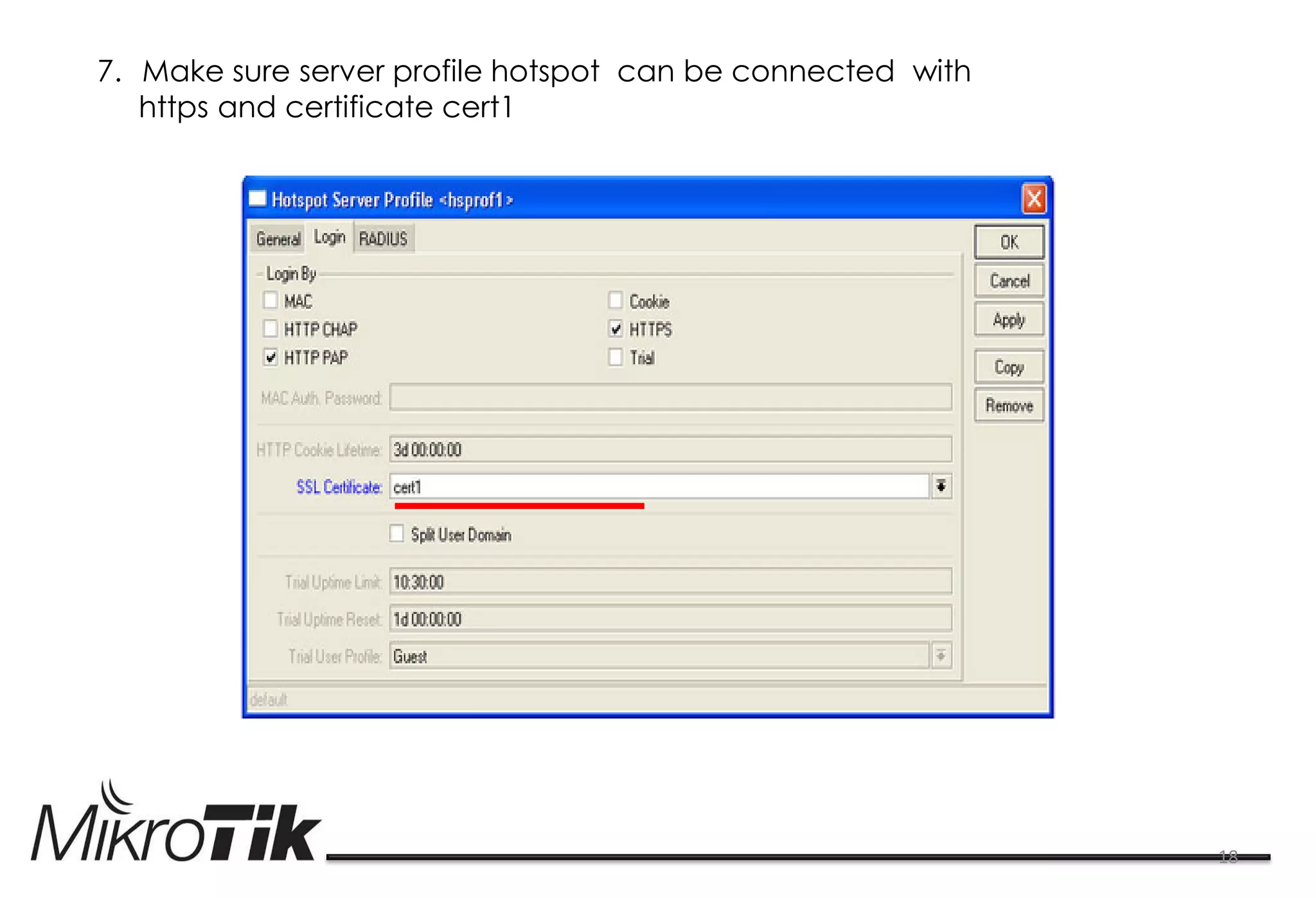 Open ssl certificate (https) for hotspot mikrotik | PDF