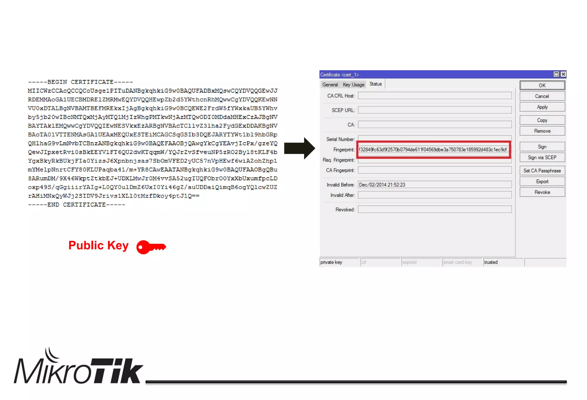 Open ssl certificate (https) for hotspot mikrotik | PDF