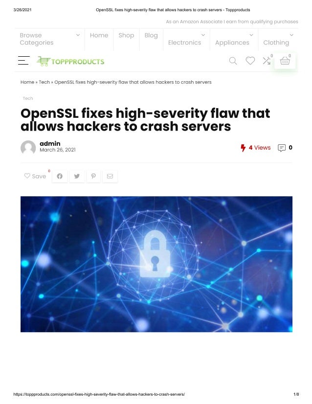 Open ssl fixes high severity flaw that allows hackers to crash servers Open ssl fixes high severity flaw that allows hackers to crash servers