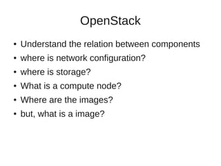 OpenStack, a view from sysadmin. Ver. 0.1 | PDF | Cloud Computing ...