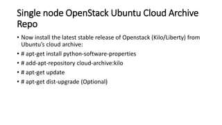 Openstack in 10 mins | PPT