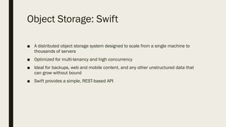 OpenStack- A ringside view of Services and Architecture | PPT