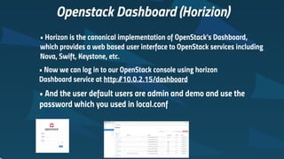 Introduction to what OpenStack is, and how it differs from AWS, and its ...