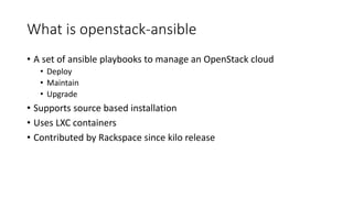 Openstack ansible | PDF