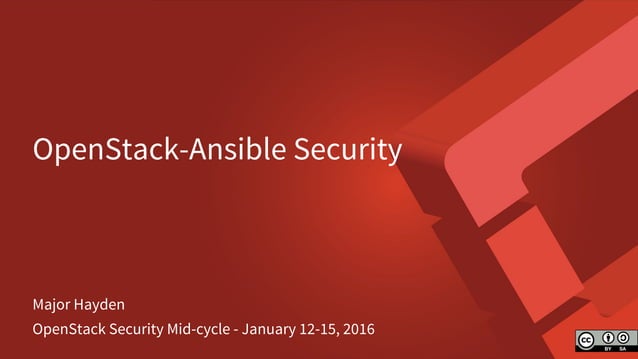 OpenStack-Ansible Security | PPT