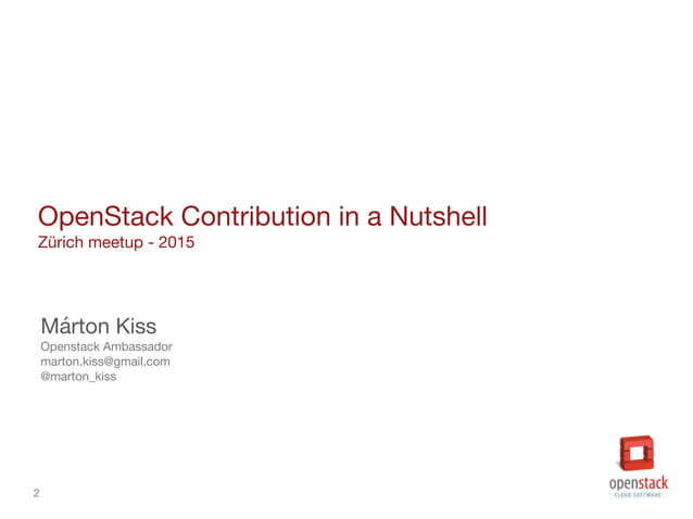 Openstack Contribution in a Nutshell | PDF