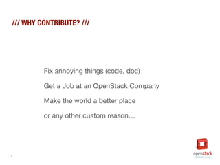 Openstack Contribution in a Nutshell | PDF