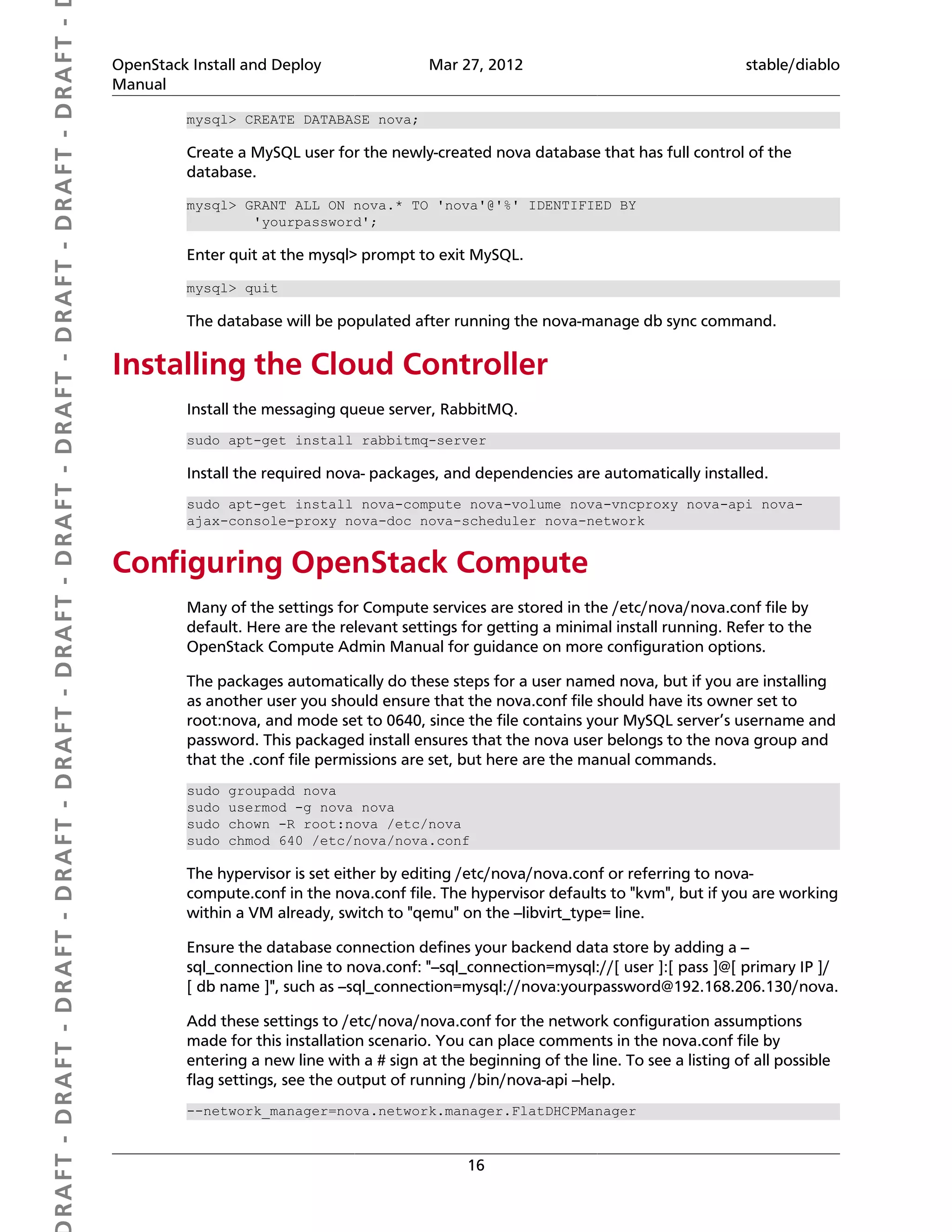 Openstack install-guide-diablo | PDF