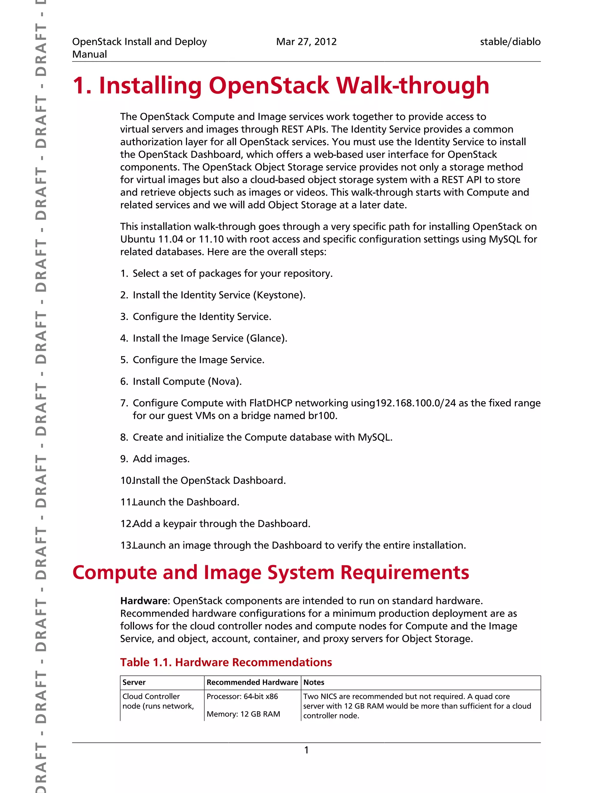 Openstack install-guide-diablo | PDF