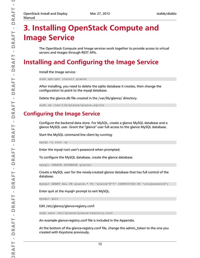 Openstack install-guide-diablo | PDF