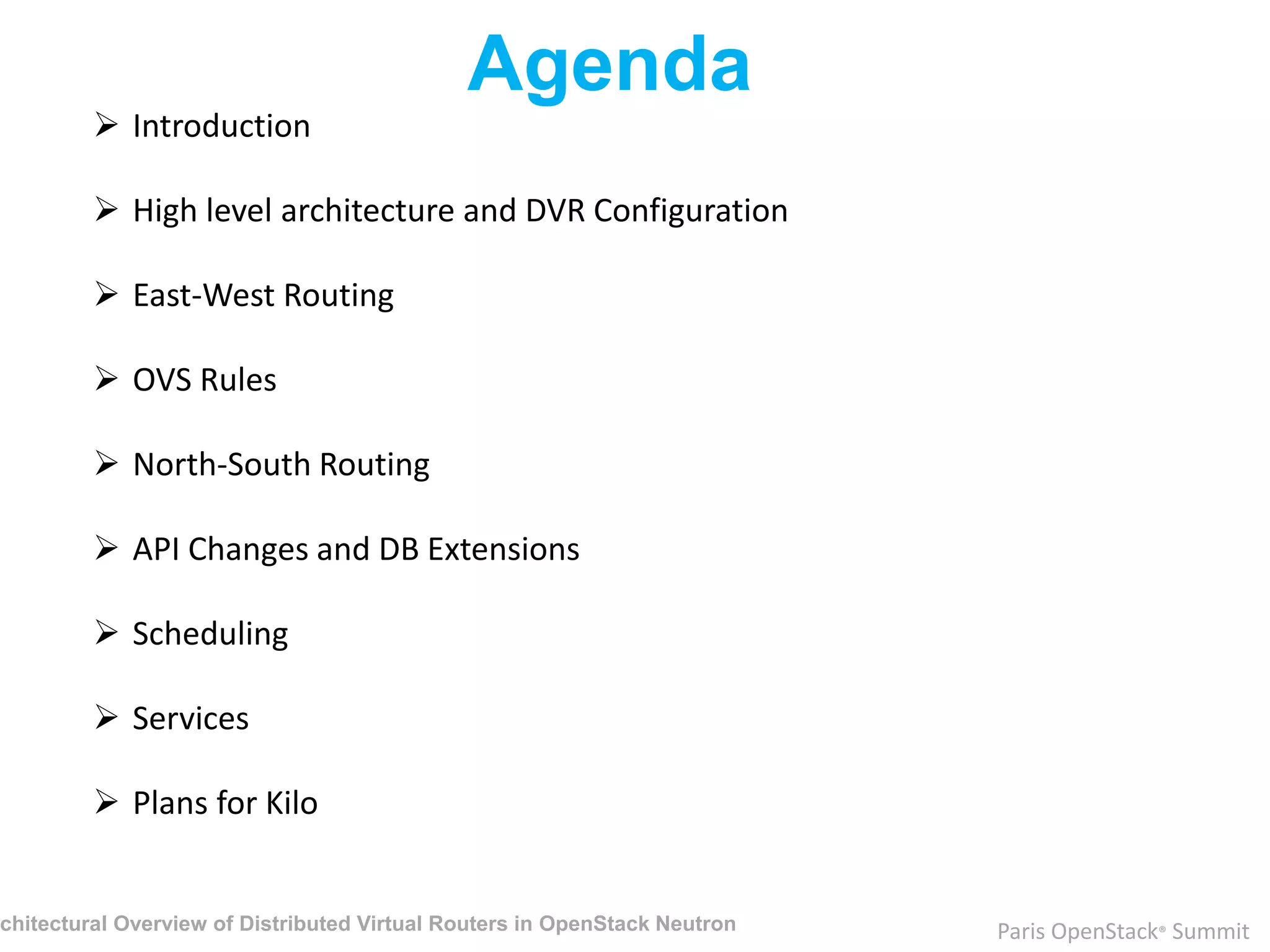 Overview of Distributed Virtual Router (DVR) in Openstack/Neutron | PPTX